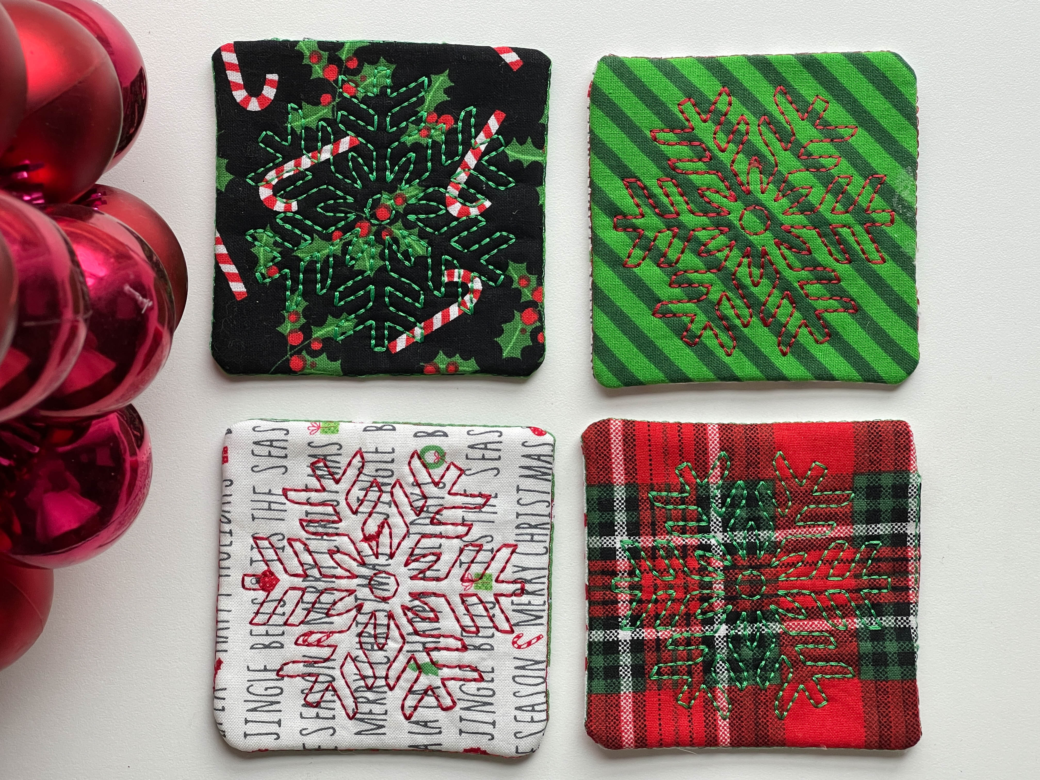 Fabric Embroidered Coasters – A quick and easy gift idea for any ...